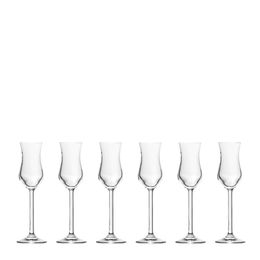 Leonardo Grappaglas-Set Daily, Klar, Glas, 6-teilig, 6 cm, Essen & Trinken, Gl&auml;ser, Gl&auml;ser-Sets