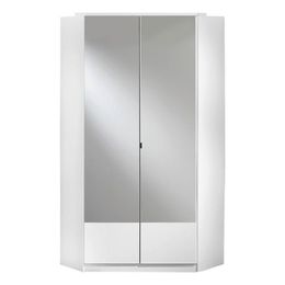 Mid.you Eckschrank Wimex Imago, Wei&szlig;, Metall, 8 F&auml;cher, 95x199x95 cm, BQ - B&uuml;ndnis f&uuml;r Qualit&auml;t, Made in Germany, DIN EN ISO 9001, Beim&ouml;bel erh&auml;ltlich, in verschiedenen Gr&ouml;&szlig;en Schrankfront mit Spiegel, Schlafzimmer, Kleiderschr&auml;nke, Eckschr&auml;nke