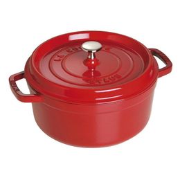 Staub Schmortopf Staub LA Cocotte, Rot, Metall, 3,8 L, backofengeeignet,backofengeeignet, Kochen, T&ouml;pfe, Schmort&ouml;pfe