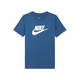 Nike Sportswear T-Shirt 'Futura HBR' Jungen Gr&ouml;&szlig;e 128/138 saphir / wei&szlig;