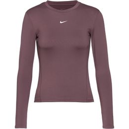 Nike One Df Funktionsshirt Damen - lila - Gr. XL - Polyester/Elastan