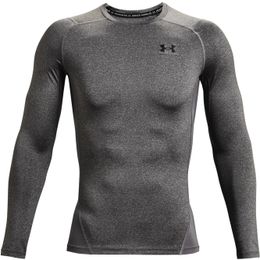 Under Armour Heatgear Armour Funktionsshirt Herren - grau - Gr. M - Polyester/Elastan