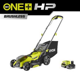 Ryobi Akku-Rasenm&auml;her 'One+ HP Brushless RY18LMX33A-150' 18 V Schnittbreite 33 cm mit Akku und Ladeger&auml;t