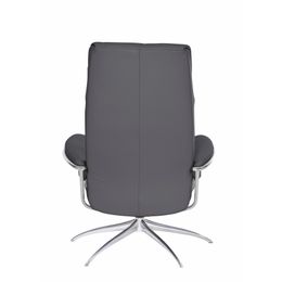 stressless Relaxsessel "London" Set, Relaxsessel mit Hocker, mit Hocker, High Back, mit Star Base, Gestell Chrom