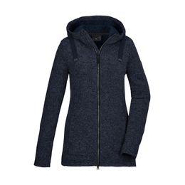 G.I.G.A. by Killtec Damen Fleecejacke "GW 72 WMN KNTFLC JCKT", blau, Gr. 40, G.I.G.A. DX BY KILLTEC, Oberstoff: 100% Polyester, Jacken, Strickfleecejacke mit Kapuze u