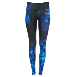 WINSHAPE Damen Leggings "AEL102-Brilliant", blau, Gr. XXL, 80% Polyester, 20% Elasthan, Hosen, mit leichtem Kompressionseffekt