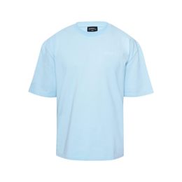 DROPSIZE Damen T-Shirt "Dropsize Herren Heavy Overisze HD Print T-Shirt"baby blau, Gr. XS, bedruckt, 100% Baumwolle, Shirts