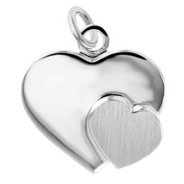 Adelia&acute;s ADELIA ́S Damen Kettenanh&auml;nger "modischer Herz Anh&auml;nger aus 925 Sterling Silber", Silber 925 (Sterlingsilber), silber, Silber 925 (Sterlingsilber),