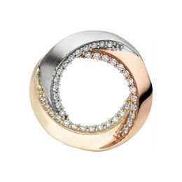 Jobo Damen Kettenanh&auml;nger "Anh&auml;nger rund 17 mm", P1 = bei 10-facher Vergr&ouml;&szlig;erung erkennbare Einschl&uuml;sse, Diamanten Gelbgold 585gelbgold 585,