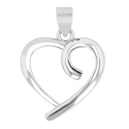 Adelia&acute;s ADELIA ́S Damen Kettenanh&auml;nger "modischer Herz Anh&auml;nger aus 925 Sterling Silber", Silber 925 (Sterlingsilber), silber, Silber 925 (Sterlingsilber),