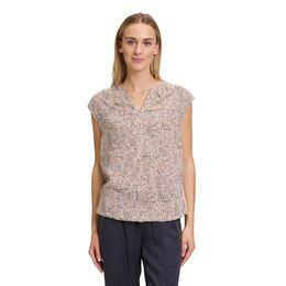 Cartoon Damen Schlupfbluse "Damen mit Muster", braun, Gr. 36, Obermaterial: 100% Viskose, Blusen