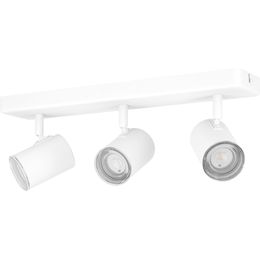 Eglo Deckenspot "CONSUMA 1 Spotlampe - Stahl - GU10 - 3X5W - IP44", 3, H: 13cm, 1 Stk.wei&szlig;, Leuchten, Wandleuchte, Wandspot, schwenkbar, Strahler,