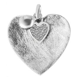Adelia&acute;s ADELIA ́S Damen Kettenanh&auml;nger "modischer Herz Anh&auml;nger aus 925 Sterling Silber", Silber 925 (Sterlingsilber), silber, Silber 925 (Sterlingsilber),