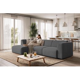 Ecksofa RAUM.ID, B:295cm H:70cm T:162cm, grau, 100% Polyester, Wohnzimmer, Sofas, "Merid L-Form, B: 295 cm - OTTO. Verl&auml;ssliche Qualit&auml;t.", jederzeit