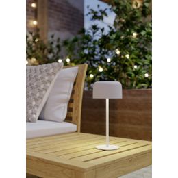 Eglo Tischleuchte "ROCCANOVA Tischlampe - Stahl - SOLAR-LED - 2,8W - IP44", 1, &Oslash; 13,5cm H: 30cm, 1 Stk., wei&szlig;, Wohnzimmer, Leuchten, Solarleuchte,