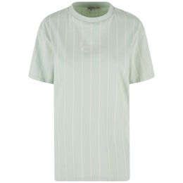 Karl Kani Damen T-Shirt "Karl Kani Damen"lightmint, sanftes wei&szlig;, Gr. L, gestreift, 100% Baumwolle, Shirts