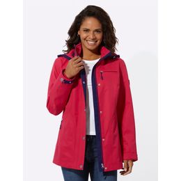 Casual Looks Damen Anorak, rot, Gr. 48, unifarben, 100% Polyester, Paspelierung:100% Polyester, Jacken