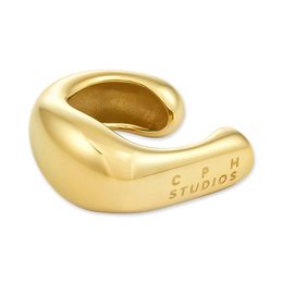 Damen Ohrklemme "Schmuck Geschenk Edelstahl Ohrring Organics", Edelstahl, gold, Copenhagen Studios, Edelstahl, Ohrringe