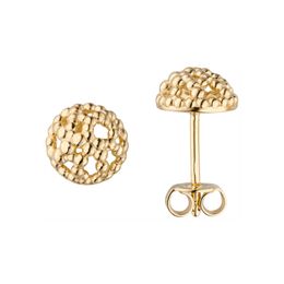 Jobo Damen Paar Ohrstecker "Ohrringe Goldohrringe Halbkugel 8 mm", 7,9mm, Gelbgold 333gelbgold 333, Gelbgold 333, Ohrringe, 333 Gold