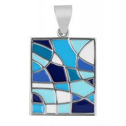 Adelia&acute;s ADELIA ́S Damen Kettenanh&auml;nger "moderner Schmuck Anh&auml;nger aus Edelstahl", Edelstahl, blau, Edelstahl, Schmuckanh&auml;nger