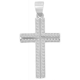 Adelia&acute;s ADELIA ́S Damen Kettenanh&auml;nger "moderner Kreuz Anh&auml;nger aus 925 Sterling Silber", Silber 925 (Sterlingsilber), gold, Silber 925 (Sterlingsilber),