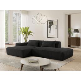Ecksofa, B:294cm H:71cm T:165cmschwarz, exxpo - SOFA FASHION, Wohnzimmer, Sofas, "Billund modernes Designsofa, bequem und elegant, Breite 294cm,