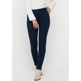Only Damen Chinohose "ONLPARIS REG CHINO PANT", blau, Gr. 40, unifarben, Web, Obermaterial: 97% Baumwolle, 3% Elasthan, Hosen, gepflegte Hose mit