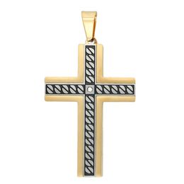 Adelia&acute;s ADELIA ́S Damen Kettenanh&auml;nger "stilvoller Kreuz Anh&auml;nger aus Edelstahl", Edelstahlunbekannt, Edelstahl, Schmuckanh&auml;nger