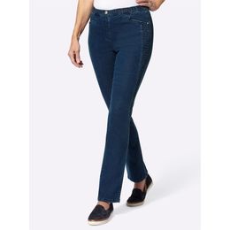 Casual Looks Damen Bequeme Jeans, blau, Gr. 21, unifarben, 81% Baumwolle, 17% Polyester, 2% Elasthan, Jeans