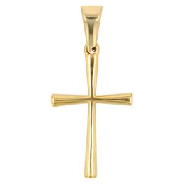 Adelia&acute;s ADELIA ́S Damen Kettenanh&auml;nger "stilvoller Kreuz Anh&auml;nger aus Edelstahl", Edelstahl, gold, Edelstahl, Schmuckanh&auml;nger