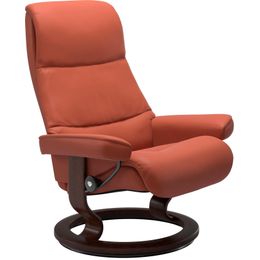 Relaxsessel stressless, B:78cm H:105cm T:78cm, rot, Leder BATICK: BATICK ist ein leicht korrigiertes, durchgef&auml;rbtes und genarbtes M&ouml;belleder, bei
