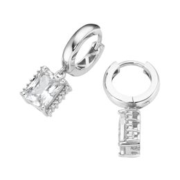 Smart Jewel Damen Paar Creolen "mit Zirkonia und Kristallsteinen, Silber 925", Silber 925 (Sterlingsilber)wei&szlig;, Silber 925 (Sterlingsilber), Ohrringe