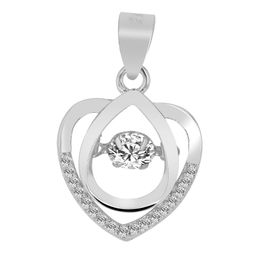 Adelia&acute;s ADELIA ́S Damen Kettenanh&auml;nger "zeitloser Herz Anh&auml;nger aus 925 Sterling Silber", Silber 925 (Sterlingsilber)silber, Silber 925 (Sterlingsilber),