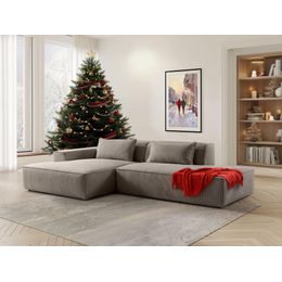Ecksofa, B:294cm H:71cm T:165cmcappucino, exxpo - SOFA FASHION, Wohnzimmer, Sofas, "Billund modernes Designsofa, bequem und elegant, Breite 294cm,