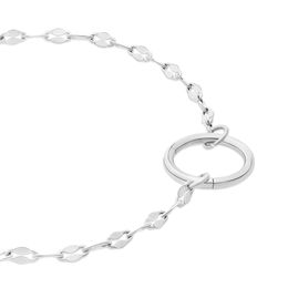 Tamaris Damen Charm-Armband "Schmuck Geschenk Edelstahl Charm Armkette Lip Chain", 18cm, Edelstahl, silber, Edelstahl, Armb&auml;nder