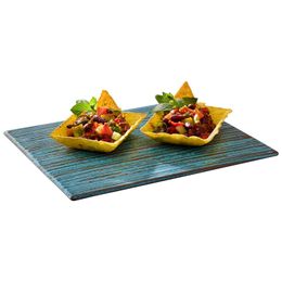 APS Tablett "CANCUN, Melamin", B/L: 26,5cm x 32,5cm, blau, Tabletts, ideal zum Servieren von Snacks & Fingerfood