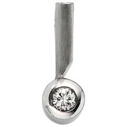 Jobo Damen Kettenanh&auml;nger "Anh&auml;nger 16 mm", SI = kleine Einschl&uuml;sse, Diamanten Platin 950platin 950, Diamanten, Platin 950, Schmuckanh&auml;nger, 950