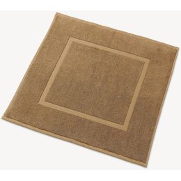 Badematte Christy, H:4mm, braun, Baumwolle, Badematten, "Organic", Luxus Badematte 850g/m&sup2; - 100% Bio-Baumwolle, 60 x60, 2er-Set