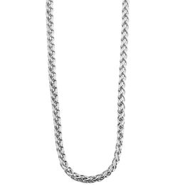Adelia&acute;s ADELIA ́S Damen Kette ohne Anh&auml;nger "Unisex Edelstahl Zopfkette Halskette", 40, Edelstahl, silber, Edelstahl, Halsketten