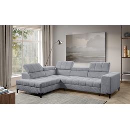 Ecksofa, B:276cm H:75cm T:203cmgrau, exxpo - SOFA FASHION, 90% PES, 10% NY, Wohnzimmer, Sofas, "Bocco, hochwertige Verarbeitung, toller Sitzkomfort,