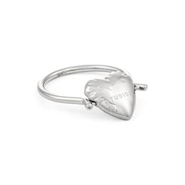 Damen Fingerring "Schmuck Geschenk Edelstahl Ring Balloon Hearts", 52, Edelstahl, 1,5mmsilberfarben, Copenhagen Studios, Edelstahl, Fingerringe