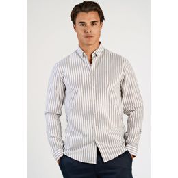 LINDBERGH Herren Businesshemd "LINDBERGH Oxford-Hemd"dk stone, Gr. XXL, Obermaterial: 98% Baumwolle, 2% Elasthan, Hemden