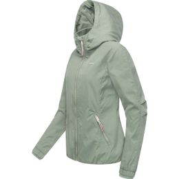 Ragwear Damen Outdoorjacke "Dizzie A YOUMODO", gr&uuml;n, Gr. L, Material: 68% Baumwolle, 32% Nylon, Jacken, Leichte &Uuml;bergangsjacke mit gro&szlig;er Kapuze