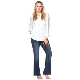 Damen Bootcut-Jeans, blau, Gr. 92, sheego by Joe Browns, unifarben, 70% Baumwolle, 28% Polyester, 2% Elasthan, Jeans