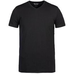 PME-Legend PME LEGEND Herren T-Shirt "2-packbasict-shirt", Gr. S, schwarz, Jersey, Obermaterial: 95% Baumwolle, 5% Elasthan, unifarben, Basic, Shirts