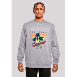F4NT4STIC Herren Sweatshirt "California Palmen Retro", grau, Gr. XXL, Obermaterial: 50% Baumwolle, 50% Polyester, Sweatshirts, Premium Qualit&auml;t