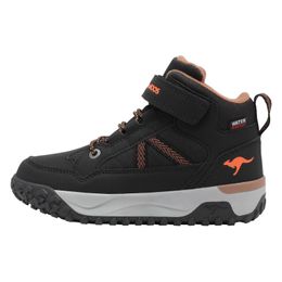 Kangaroos Kinder Winterboots "K-NB GARP EV", Gr. 35jet schwarz, rubber, Synthetik, Textil, Schuhe, Snowboots, Winterboots, Winterschuhe,