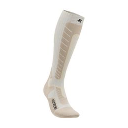 Bauerfeind Damen Sportsocken "SKI ALPINE COMPRESSION SOCKS", Gr. 43beige, m, Obermaterial: 66% Polyamid, 29% Wolle, 5% Elasthan, Socken, mit hohem