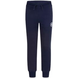 Converse M&auml;dchen Jogginghose "SIGNATURE FLEECE CHUCK PATCH JOGGER - f&uuml;r Kinder", blau, Gr. 146, bedruckt, unifarben, Sweatware, Obermaterial: 60%