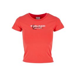 Karl Kani Damen T-Shirt "Karl Kani Damen"rot, Gr. XL, bedruckt, 95% Baumwolle, 5% Elasthan, Shirts
